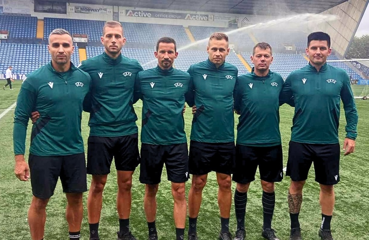 Zápas Európskej ligy Kilmarnocku s Brugge pod dohľadom našich rozhodcov
